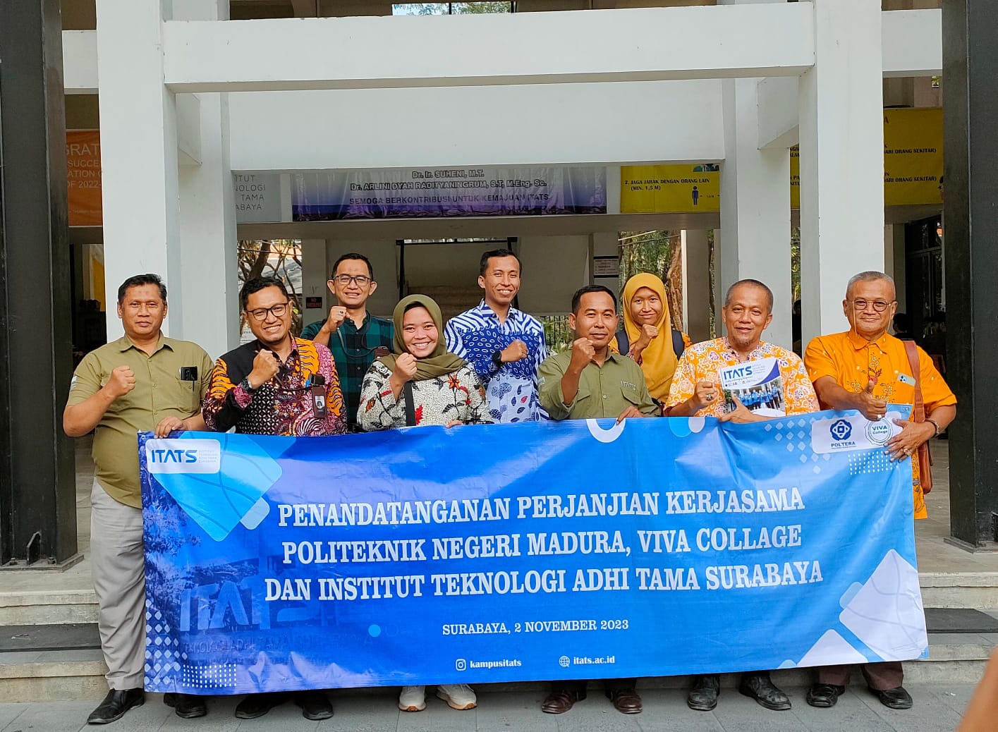 Poltera gandeng Viva College dan Institut Teknologi Adhi Tama Surabaya mewujudkan Kolaborasi ...